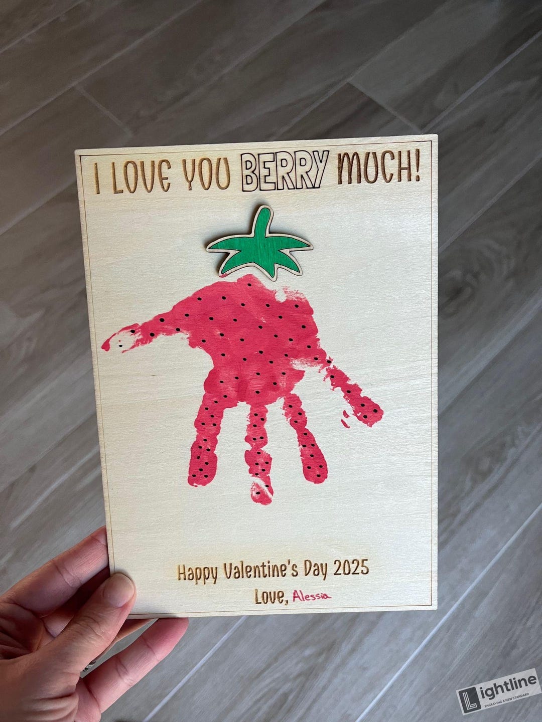 Valentine's Day Handprint Craft | I Love You Berry Much | Handprint Art ...