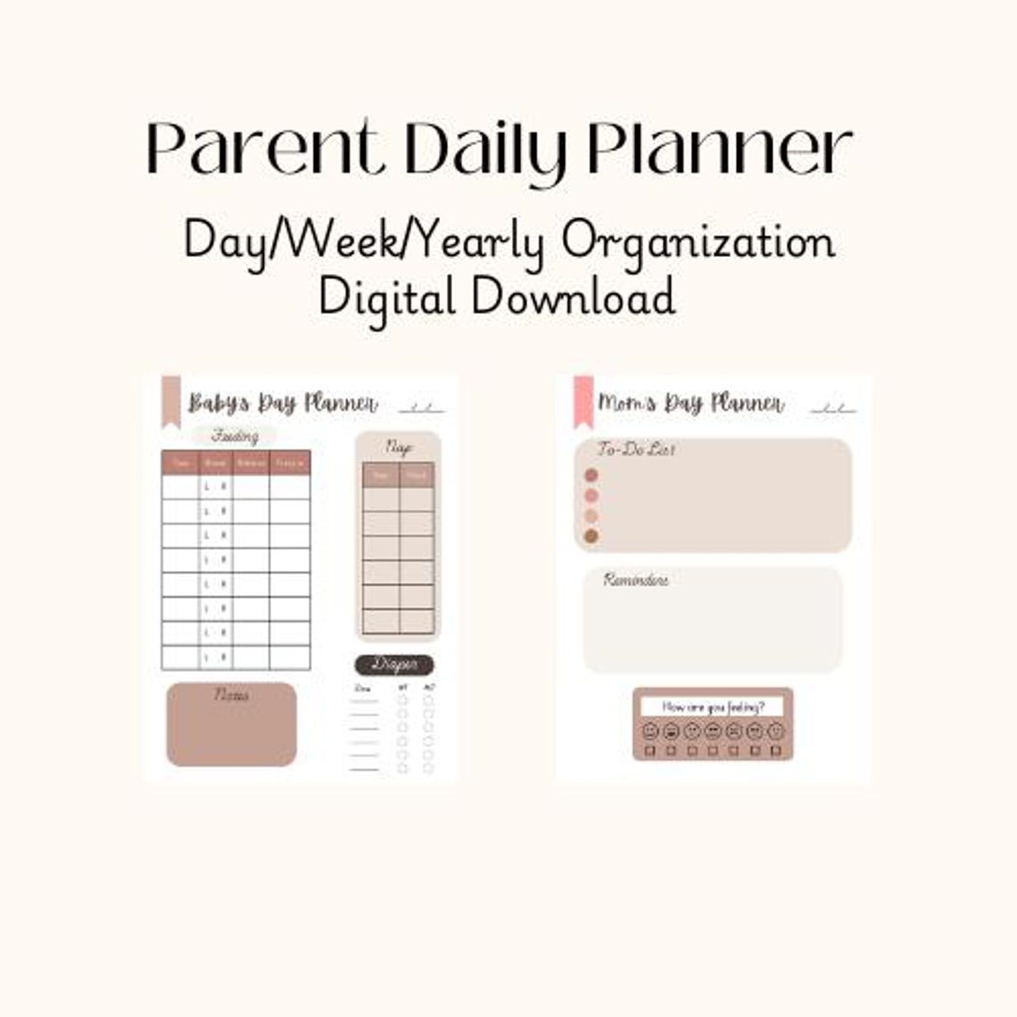 New Mom Planner | Your Essential Tool for the First Year - Etsy