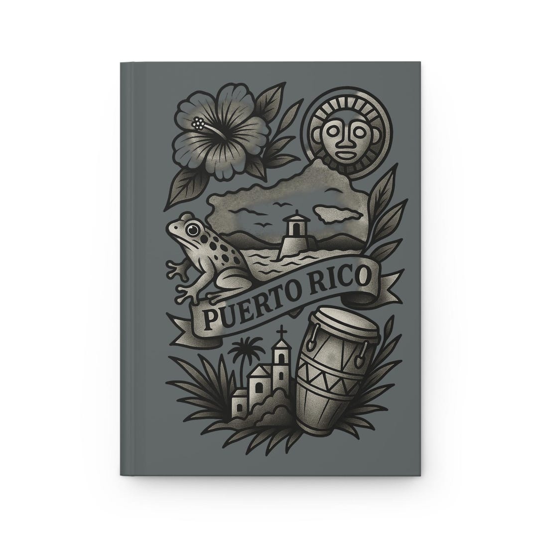 Puerto Rico Inspired Hardcover Journal, Travel Diary, Tropical Gift ...