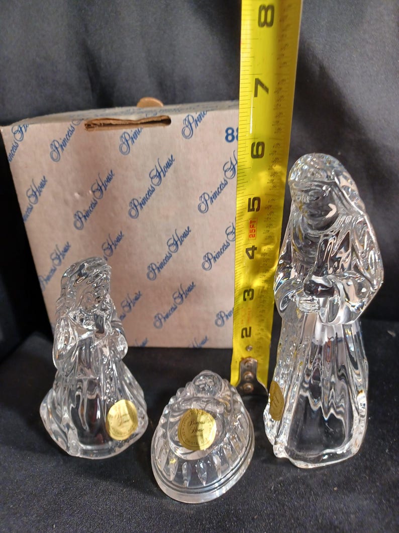 Crystal Dishes and Decorations, Nativity Set, Holiday Dishes - Etsy