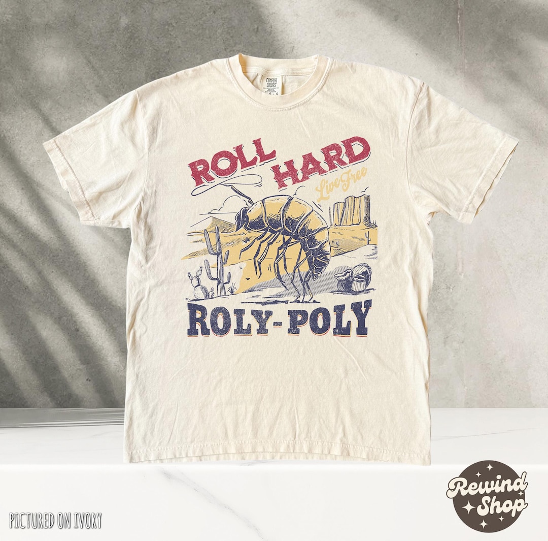 Roly Poly T Shirt, Cowboy Western Tshirt, Isopod Shirt, Vintage Western ...