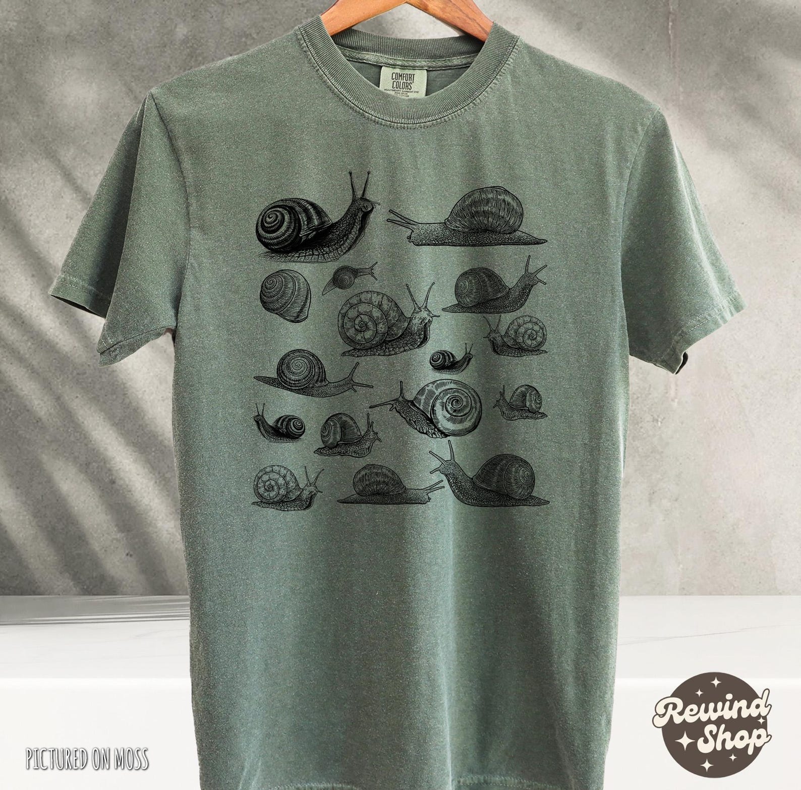 Snails Animal Tshirt, Retro Comfort Colors Tshirt, Snail Fairycore ...