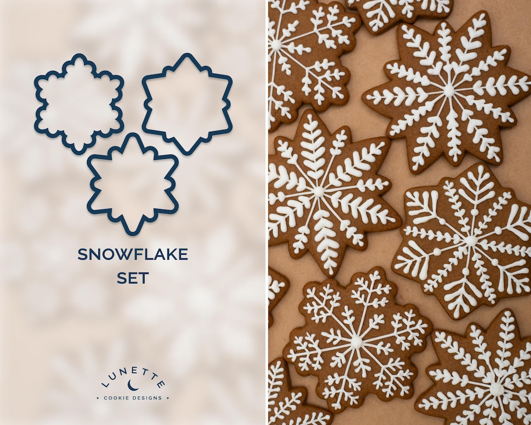 Snowflake Cookie Cutter Set - Etsy