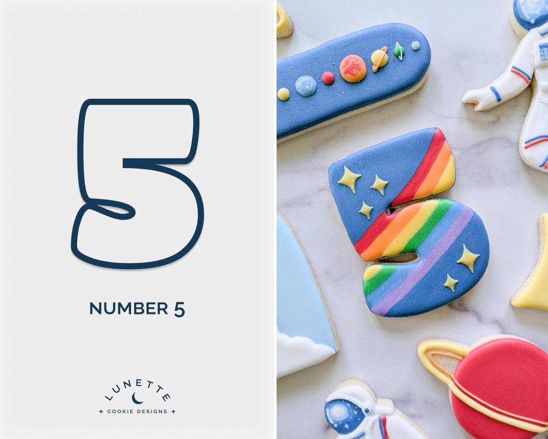 Number 5 Five Cookie Cutter - Etsy