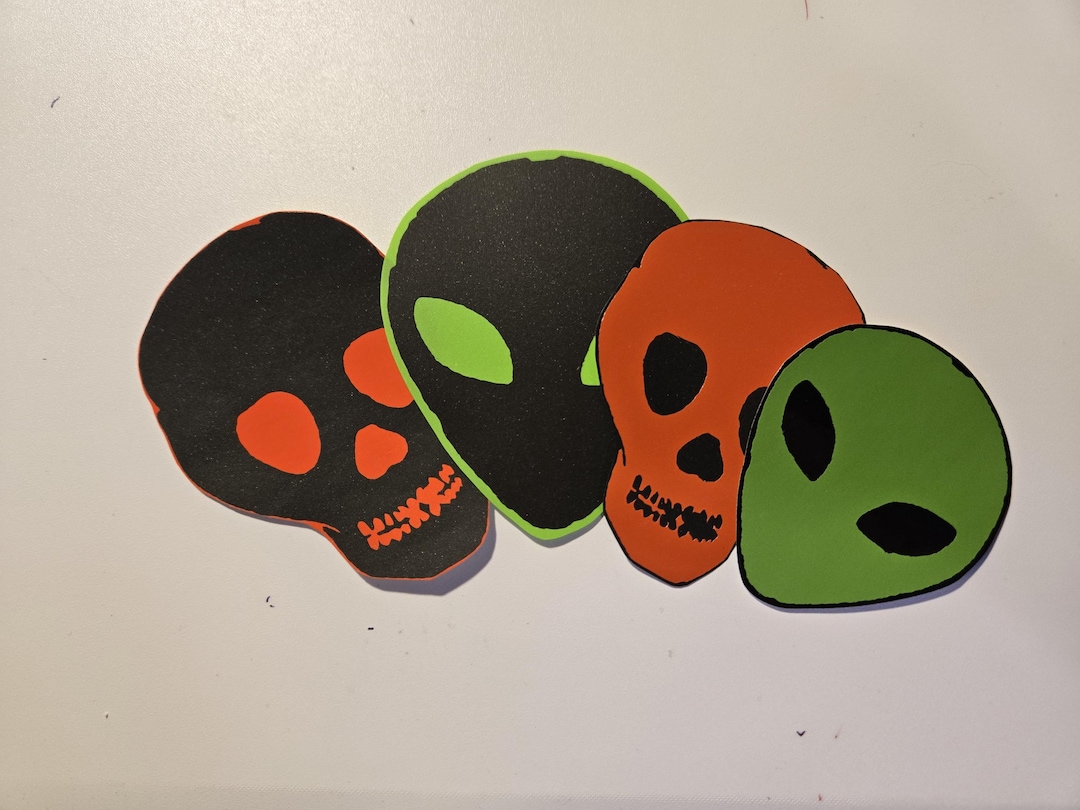 Twenty One Pilots Stickers: Waterproof Vinyl Decals - Skull & Alien - Etsy