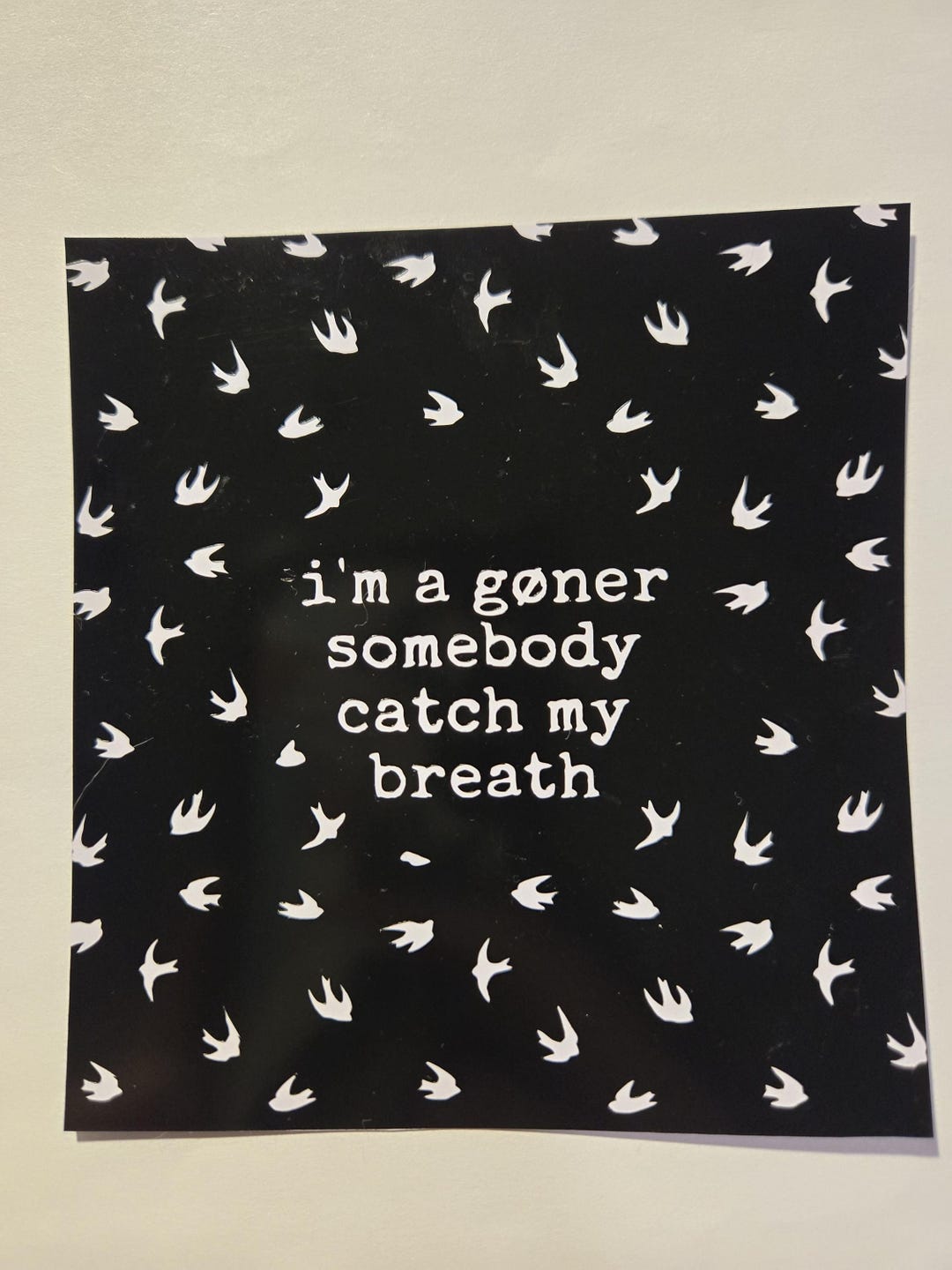 Twenty One Pilots Blurryface Vinyl Sticker: "goner" Lyrics, Waterproof ...