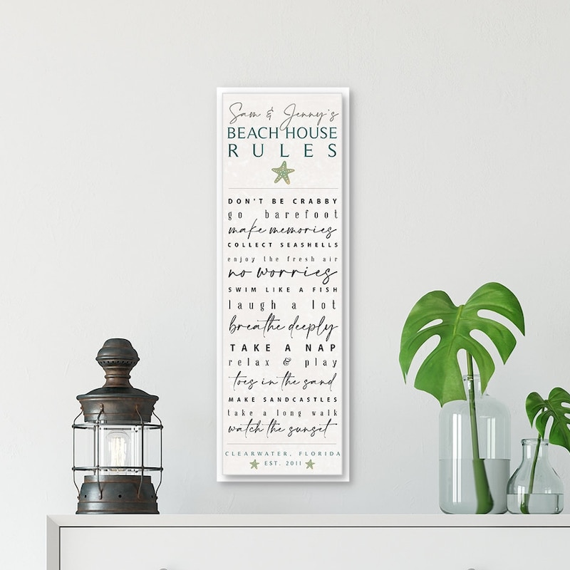 Beach House Rules - Etsy