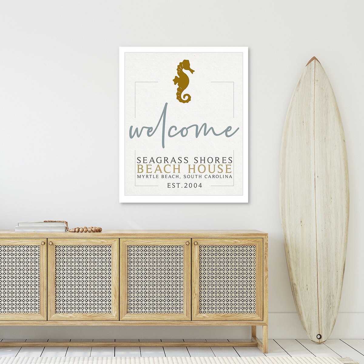 Personalized Beach Welcome Sign | Etsy