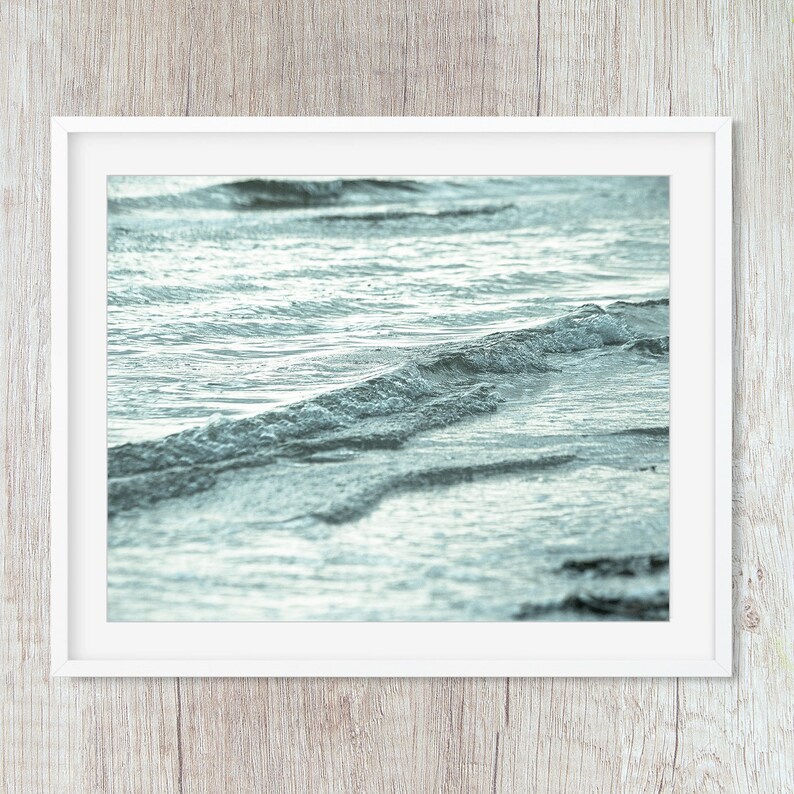 Abstract Turquoise Beach Wall Art Print - Etsy
