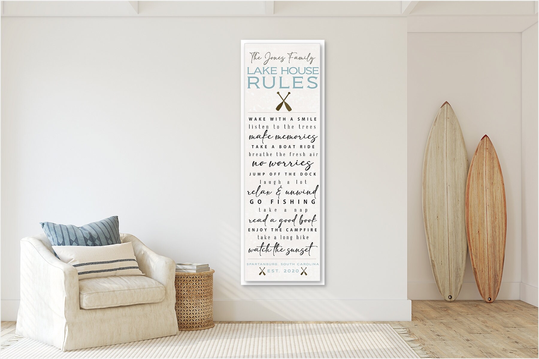 Personalized Lake House Rules Sign Custom Cabin Decor Gifts | Etsy