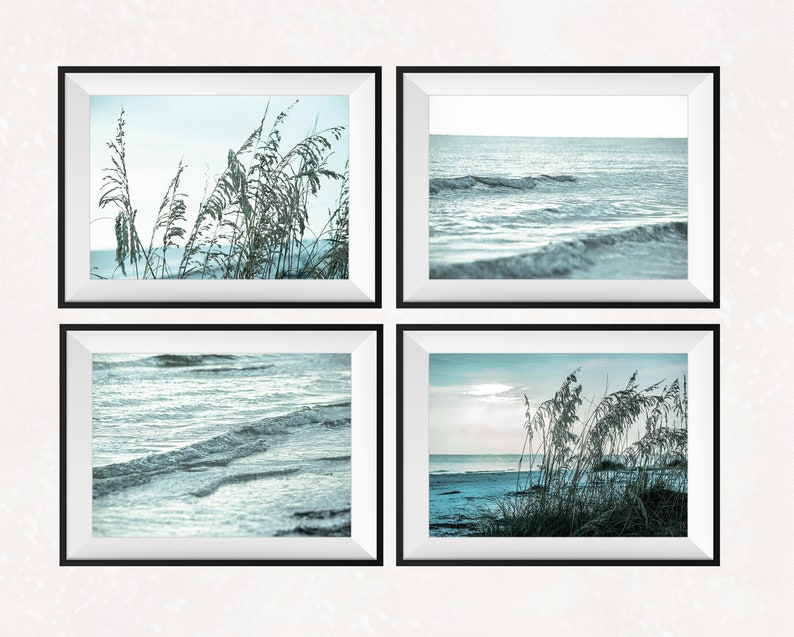 Turquoise Beach Photography Art Prints Coastal Decor Gallery | Etsy