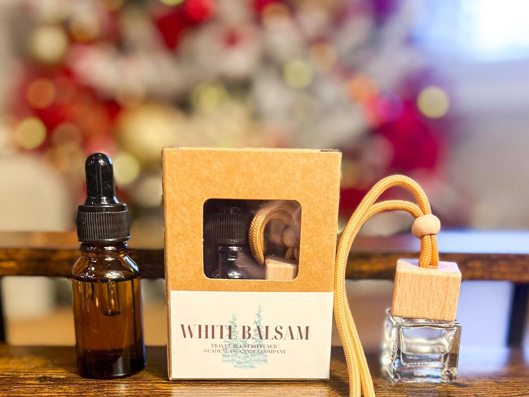 Mini Car Diffuser Gift Set 15ml Christmas Morning & White Balsam Scents ...
