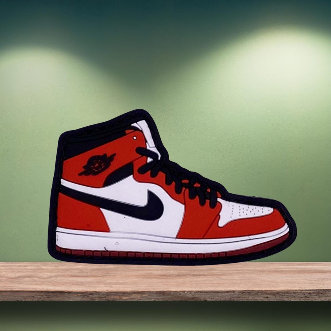 Retro Nike Air Jordan 1 PVC Hook and Loop, Velcro Patch - Etsy
