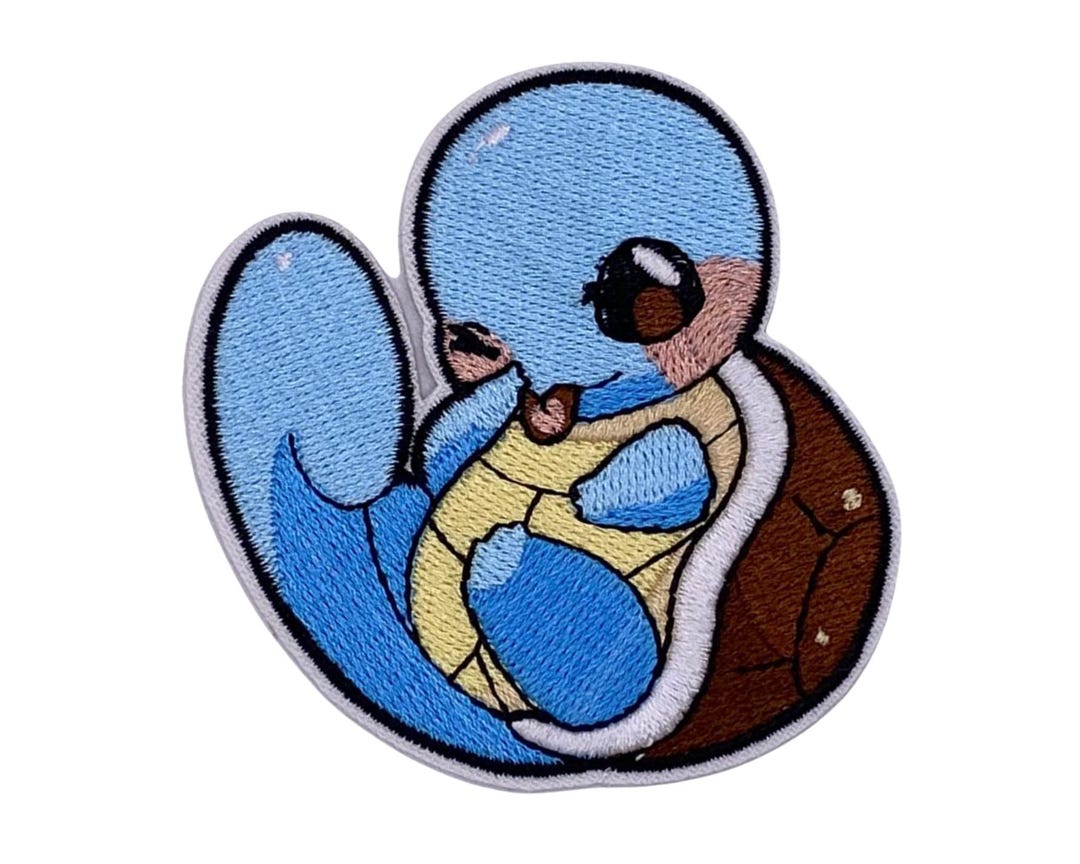 SQUIRTLE Iron-on Embroidered Patch - Etsy