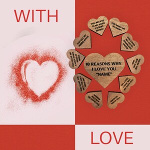 Personalized Bag of Reasons Why I Love You - Valentine's Day - Romantic ...