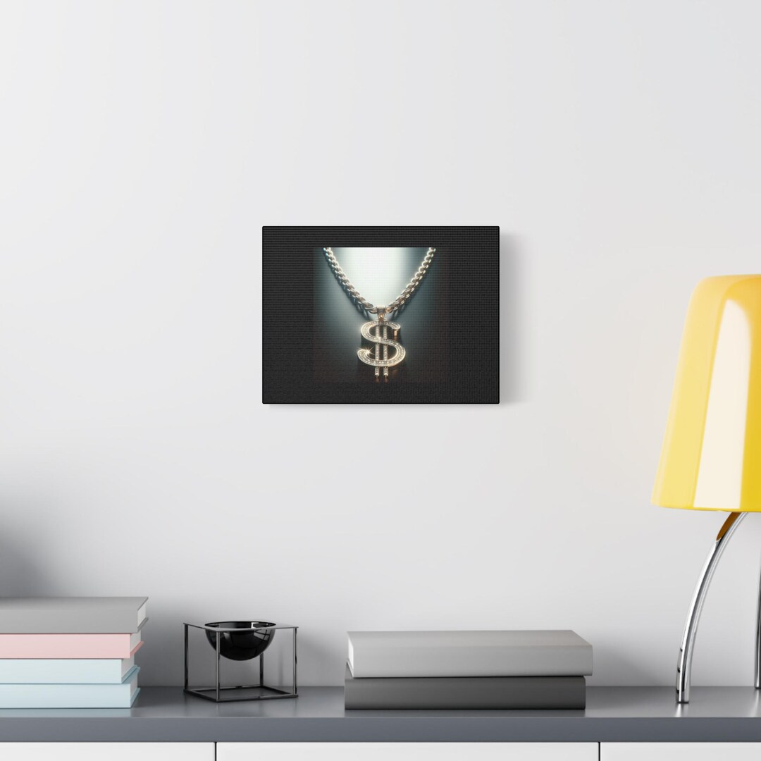 Luxury Dollar Sign Canvas Art Chic Wall Decor for Home & Office - Etsy