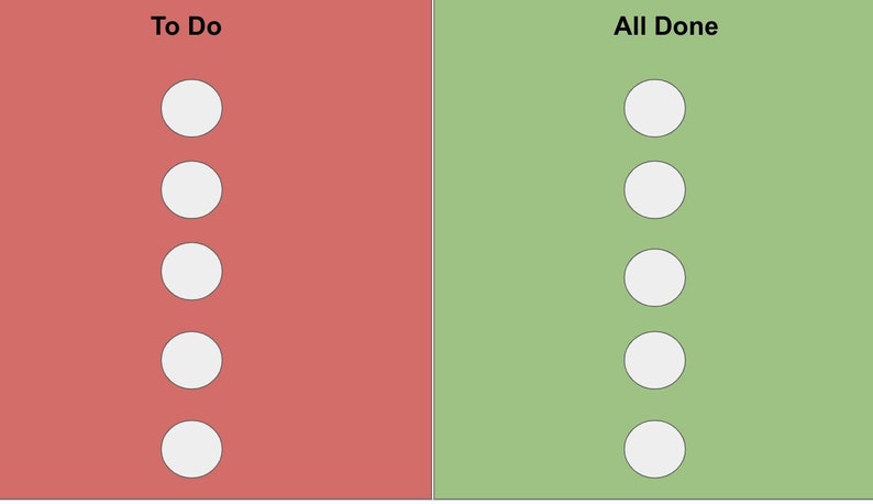 All Done Board Visual Support - Etsy