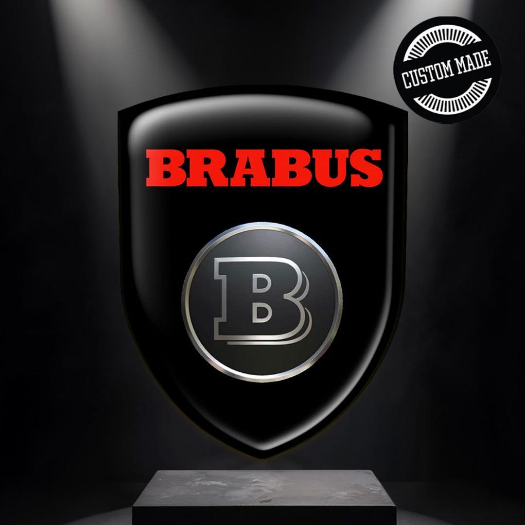 Brabus Silicone Emblem for Car Interior and Exterior / Best Quality ...