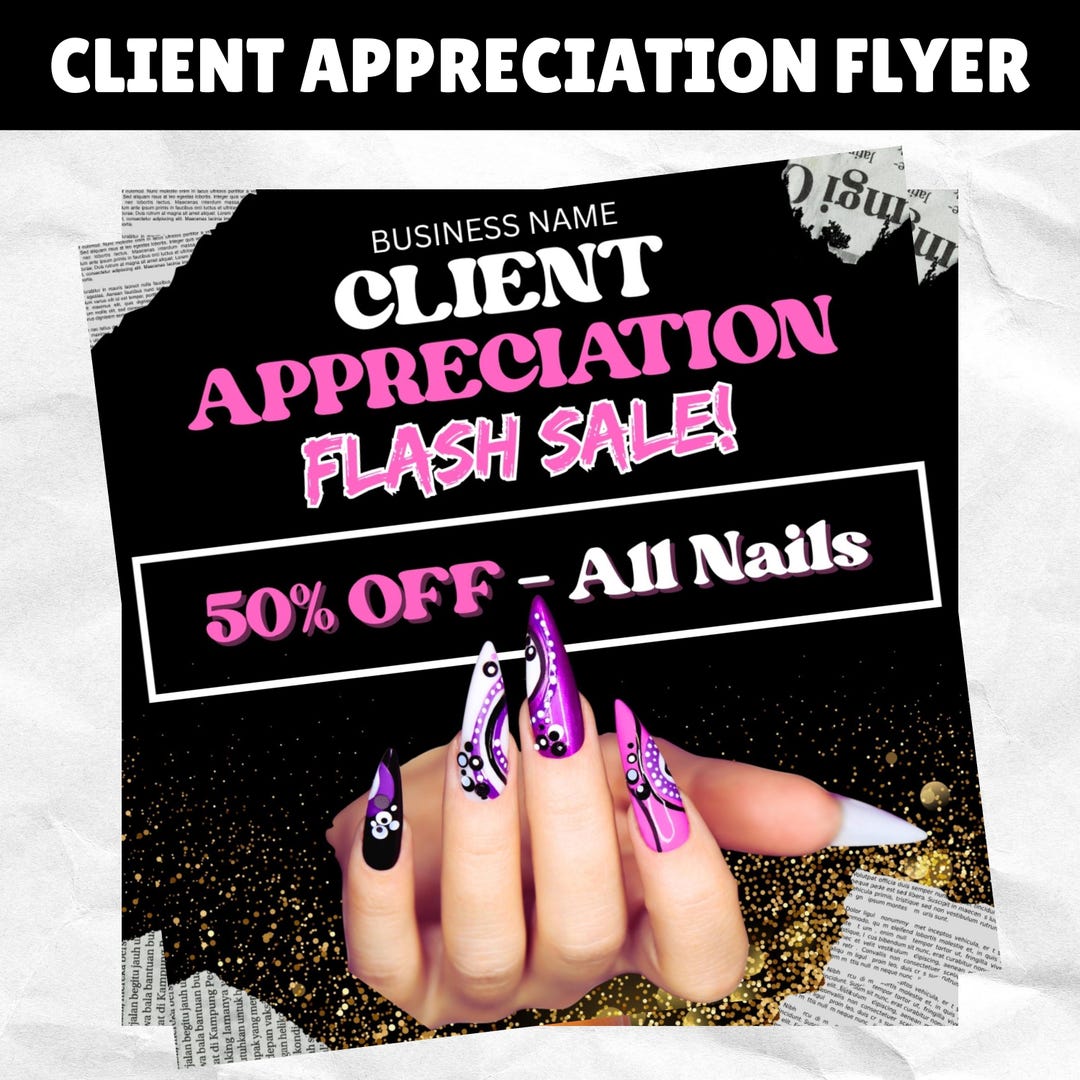 Client Appreciation Flyer Template, Thank You Client Flyer, Business ...