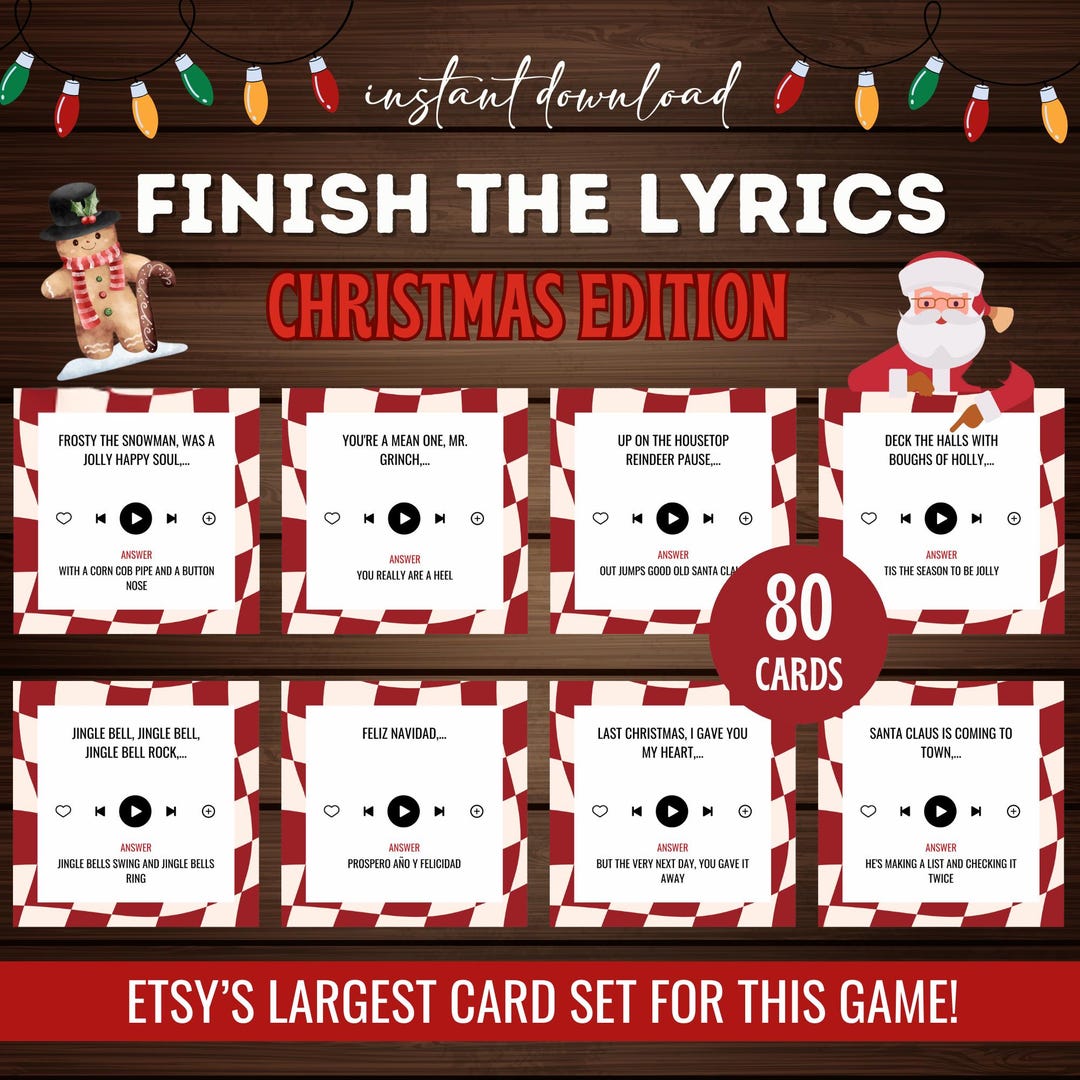 Villancicos navideños: Completa la letra (Juego para fiestas navideñas ...