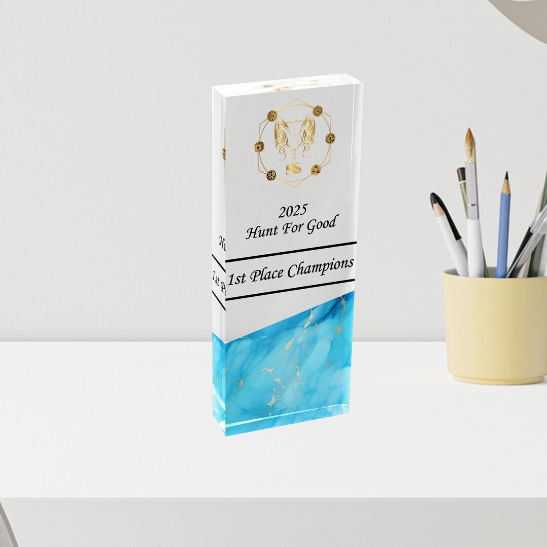 Personalized Acrylic Trophy,custom Award Plaque,clear Acrylic Trophy ...