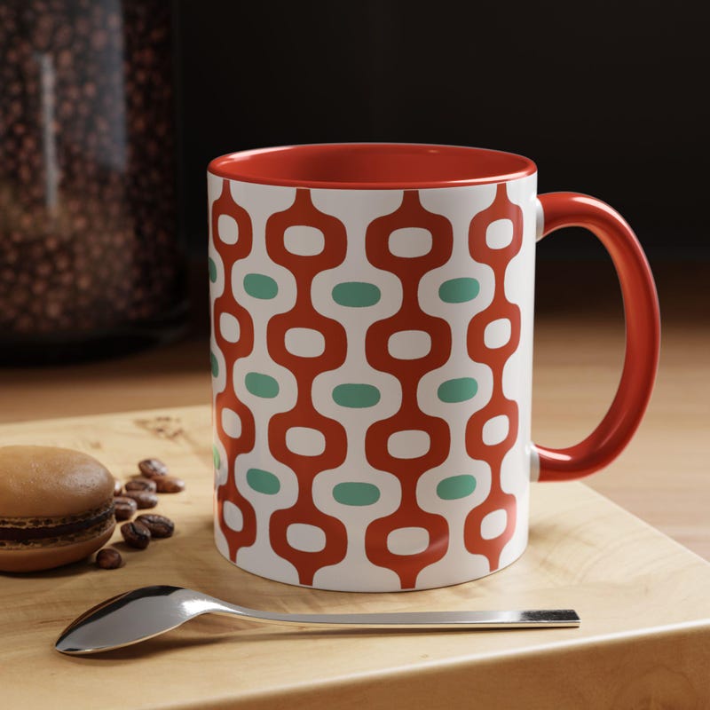 Mid Century Mug - Etsy