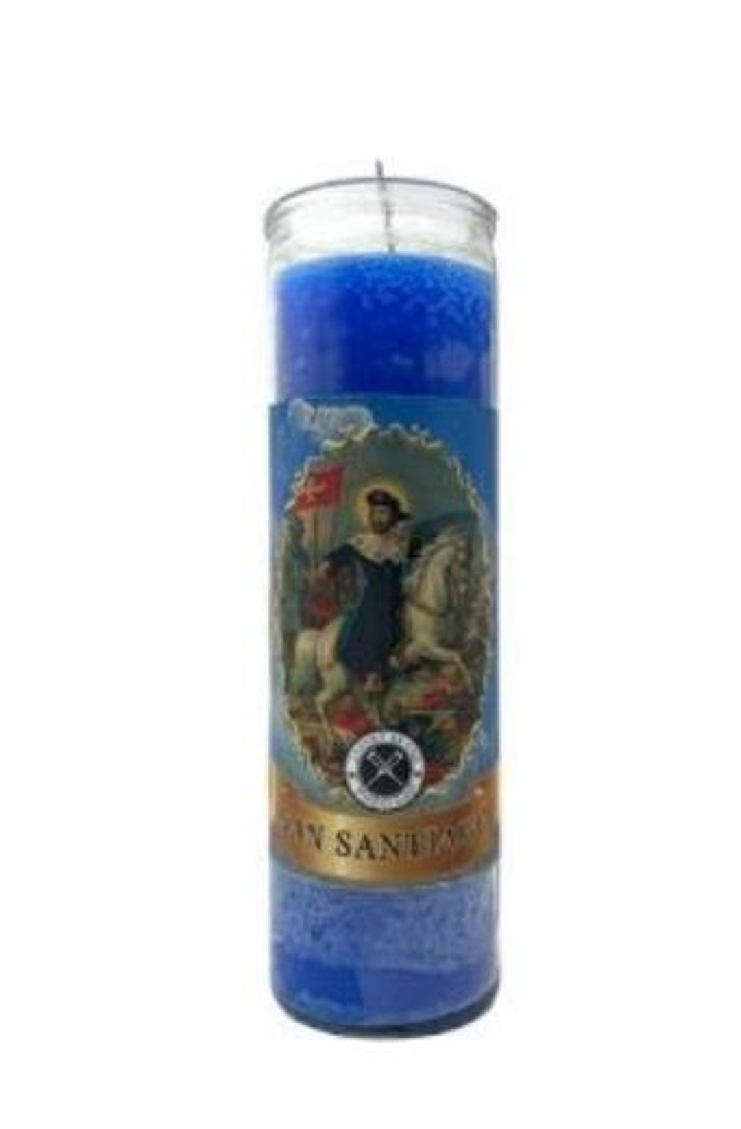 Blessed San Santiago Candle, Prayer Candle, Haitian Vodou, 21 Divisions ...