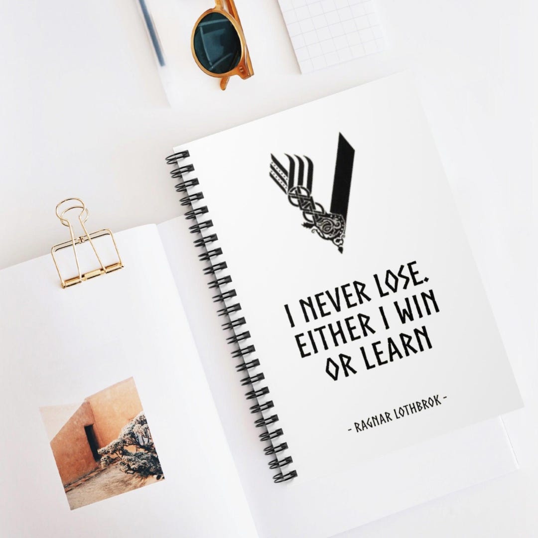 Ragnar, Viking Motivation, Nordic Notebook, Viking Notepad, Norse ...