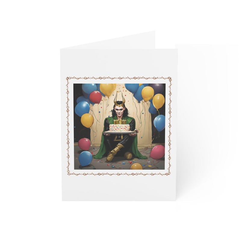 Loki Card, Funny Loki Birthday Card, Funny Viking Card, Viking Themed ...