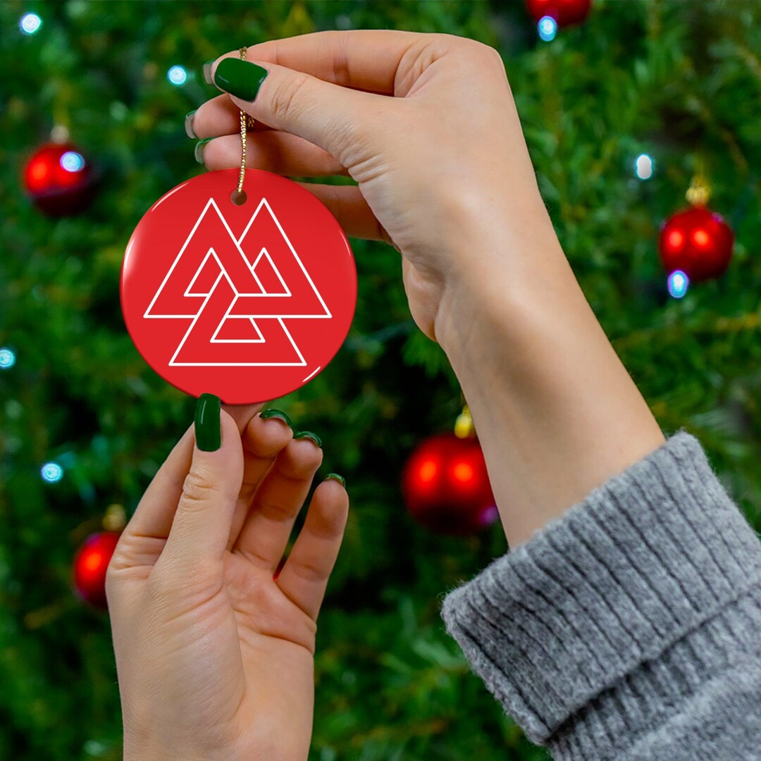 Valknut Viking Christmas Norse Mythology Symbol Xmas Pagan Gift Odin ...