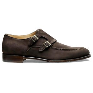 Dark Brown Double Monk Shoes - Etsy