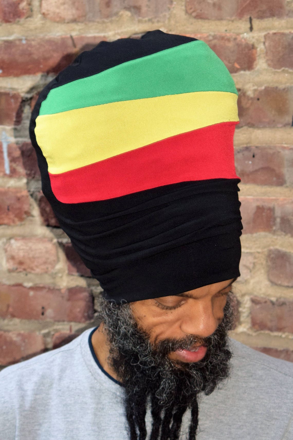 Imon Stretch Hat Locs Hat Rasta Hat 5 Length Options | Etsy