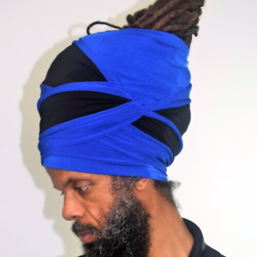 Men Black Tube Wrap men Hats Dread Locs Hat Turban Choose - Etsy