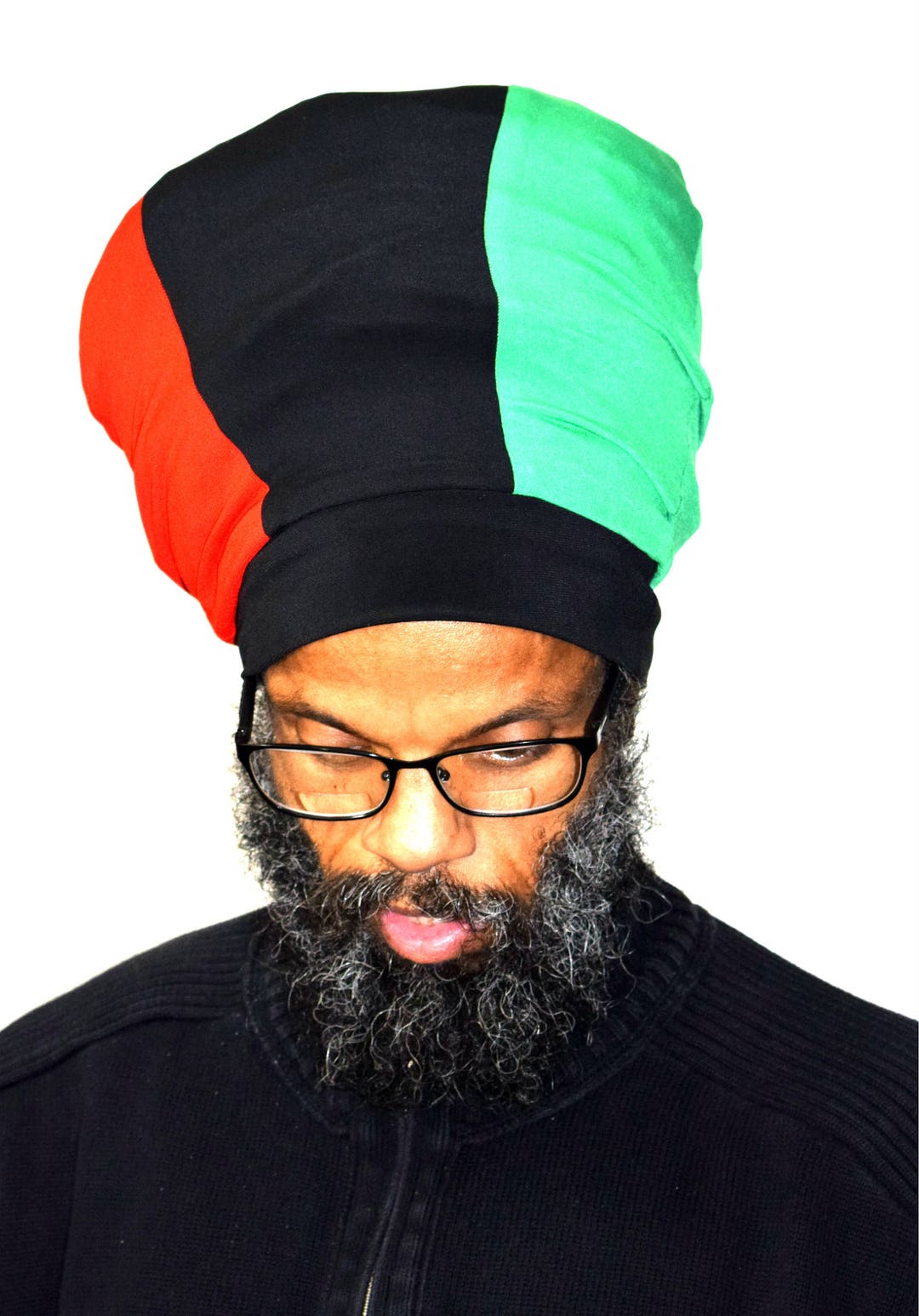 Men - Liberation Stretch Hat - Locs Hat - Rasta Hat - 5 Length Options ...