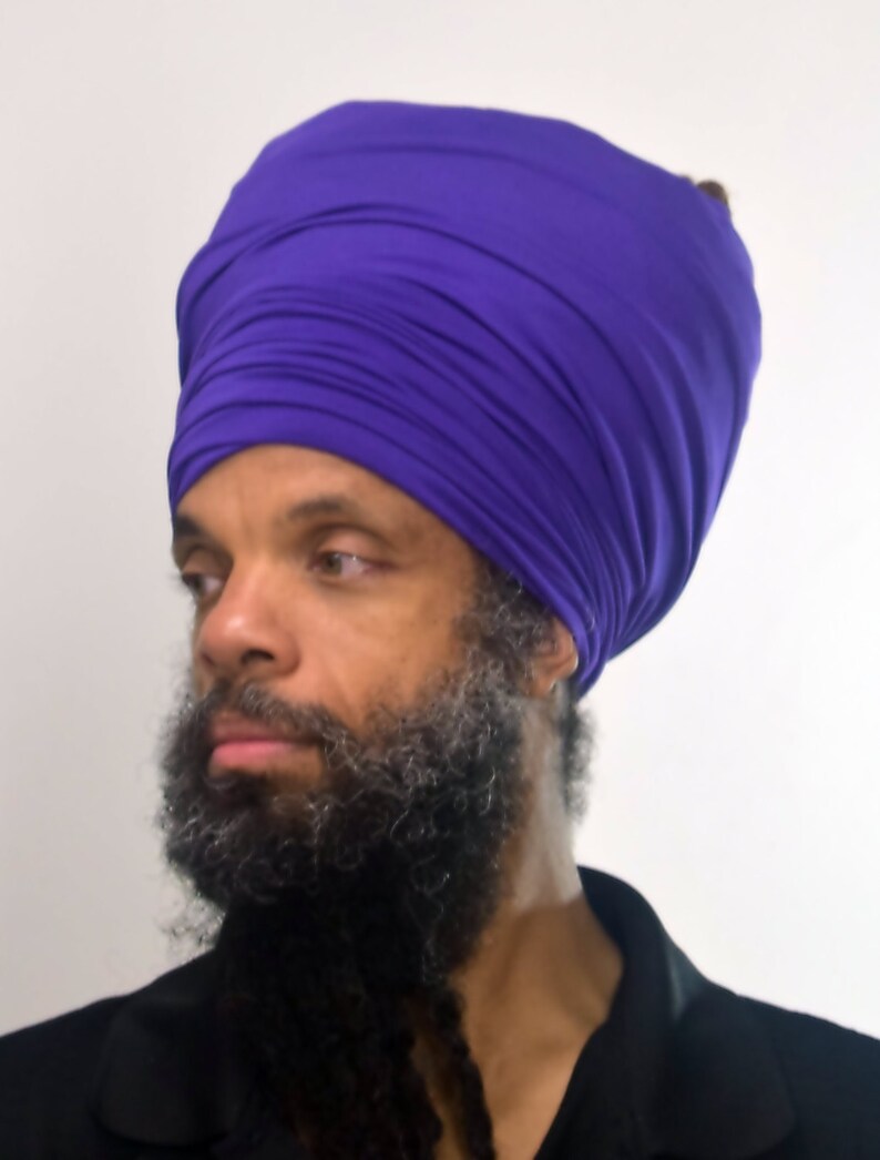 Men Purple Tube Wrap men Hats Dread Locs Hat Turban Choose | Etsy