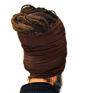 Brown Tube Wrap -men Hats- Dread Locs Hat- Turban- Choose a Length - Etsy