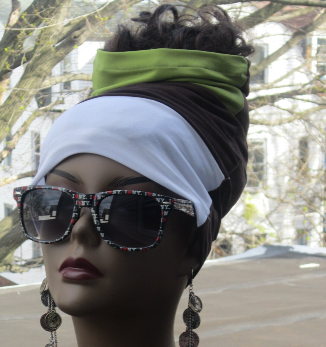 Turbo-hair / Locs Hugger- Dread Locs Socks - Headband- Hippi-colorblock ...