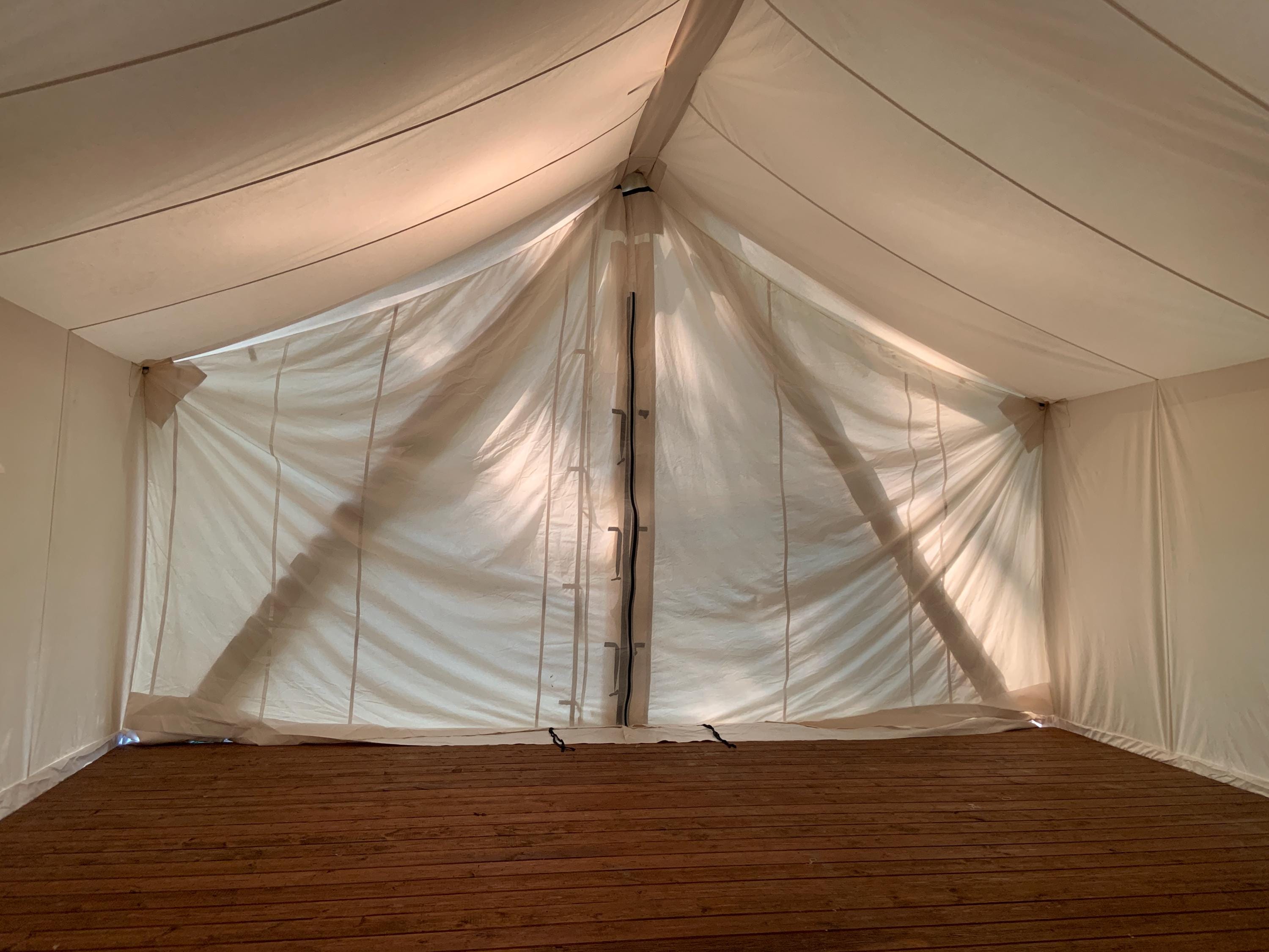 Luxury Glamping Safari Tent Kit With Porch 16ft X 32ft Timber Frame ...