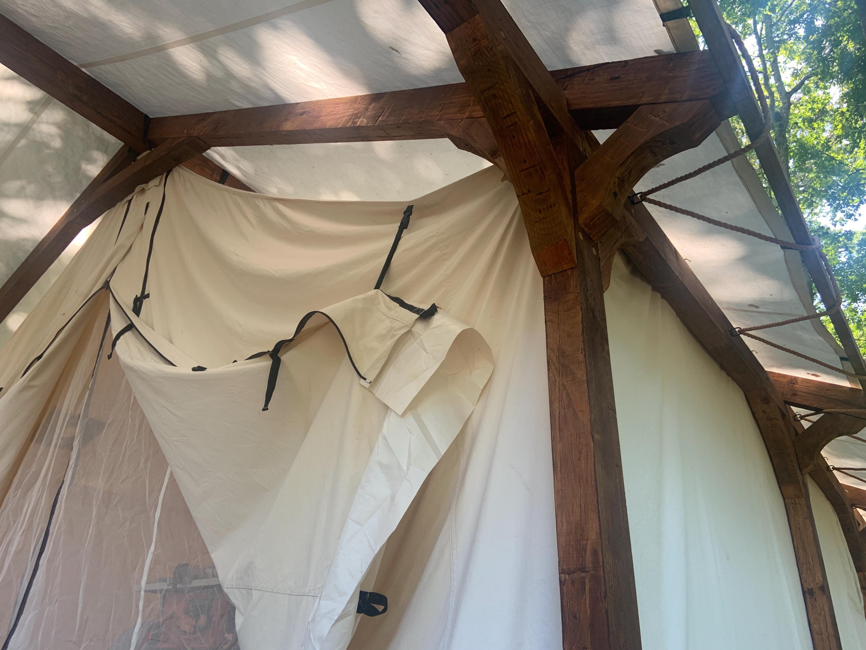 Luxury Glamping Safari Tent Kit With Porch 16ft X 32ft Timber Frame ...