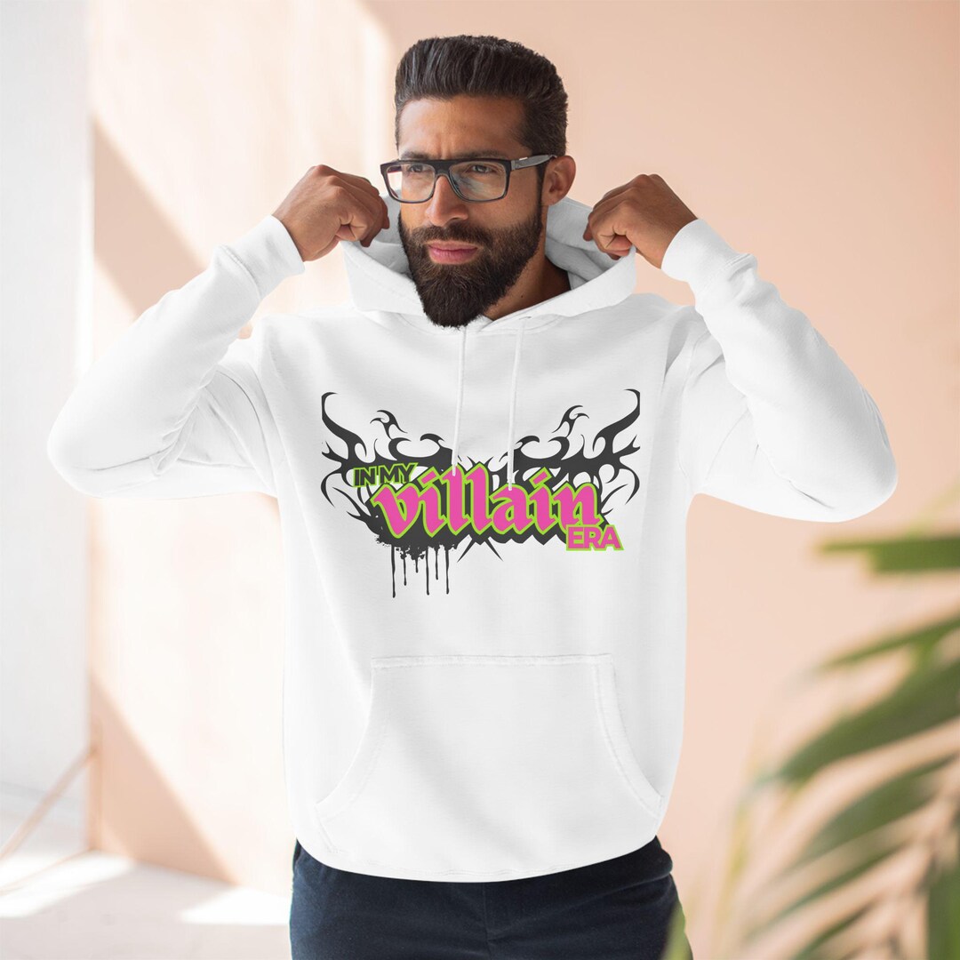 My Villain Era Fleece Hoodie, Cozy Streetwear, Perfect Gift for Villain ...