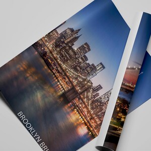 Brooklyn Bridge Poster New York City Framed Canvas Print New Yorker ...