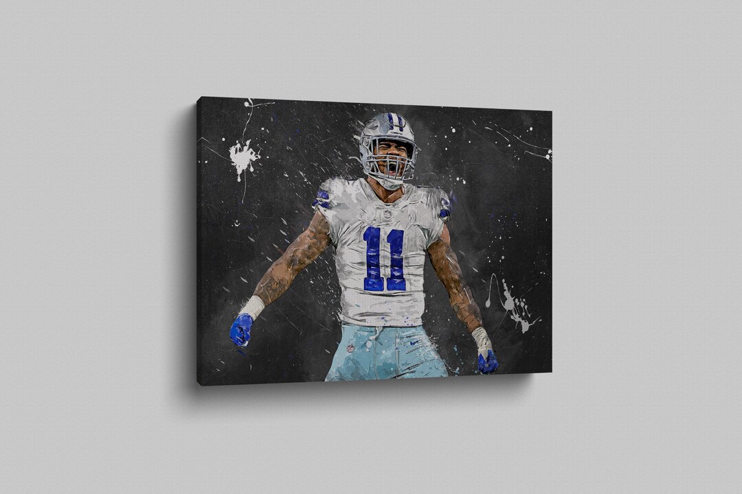Micah Parsons Framed Canvas Print Dallas Cowboys Poster Football ...