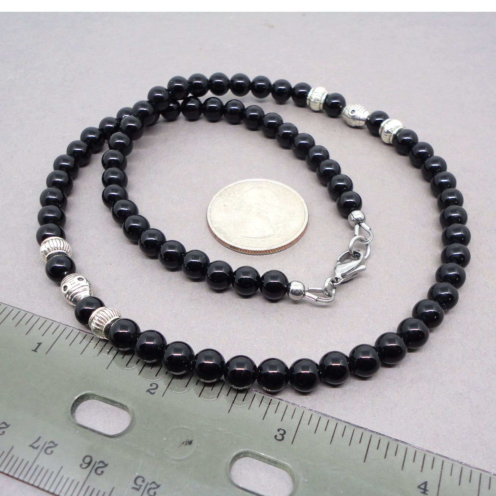 Black Onyx Mens Necklace Handmade Onyx Jewelry for Men Guys - Etsy
