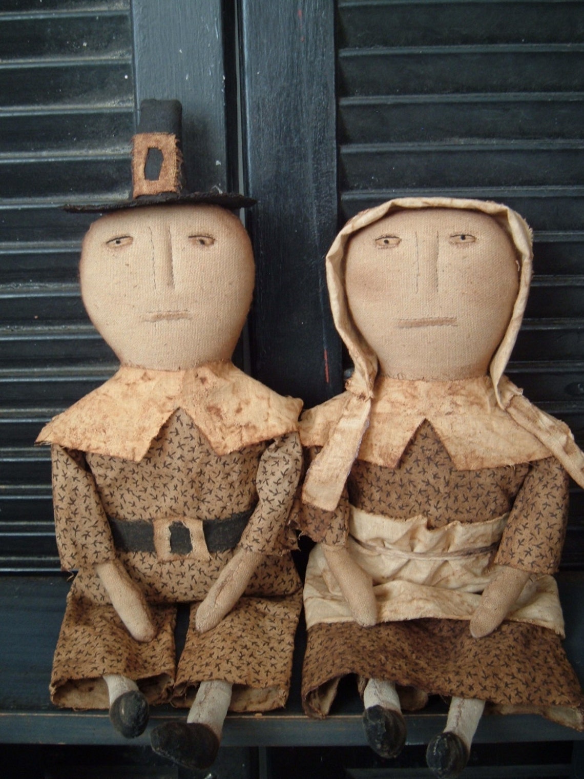 Primitive Thanksgiving Pilgrims Pattern PDF Instant Download - Etsy