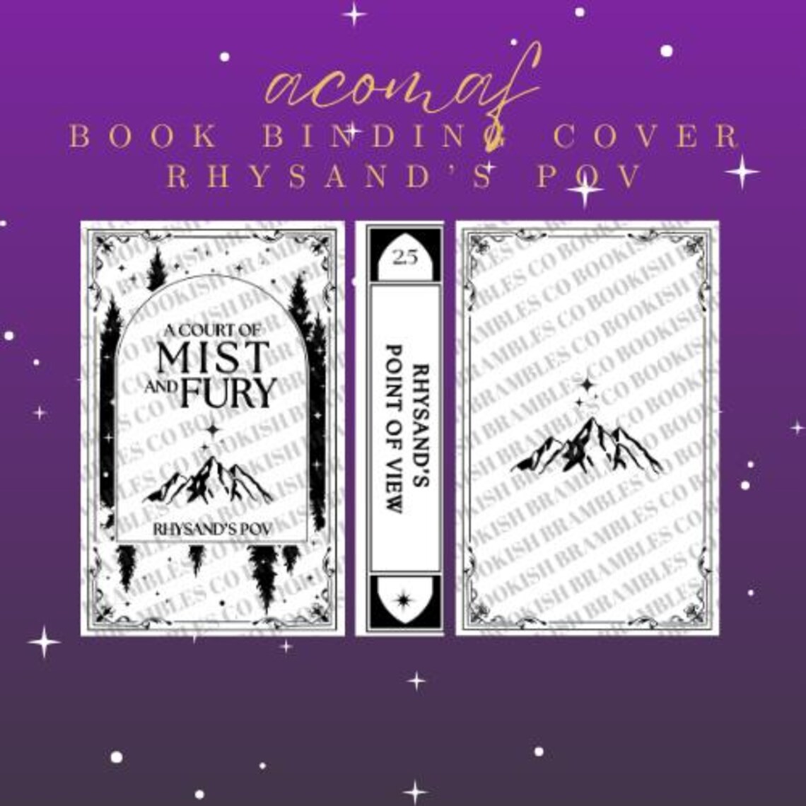 A Court of Mist and Fury: Rhysand's Pov, Book Binding Cover Circuit ...