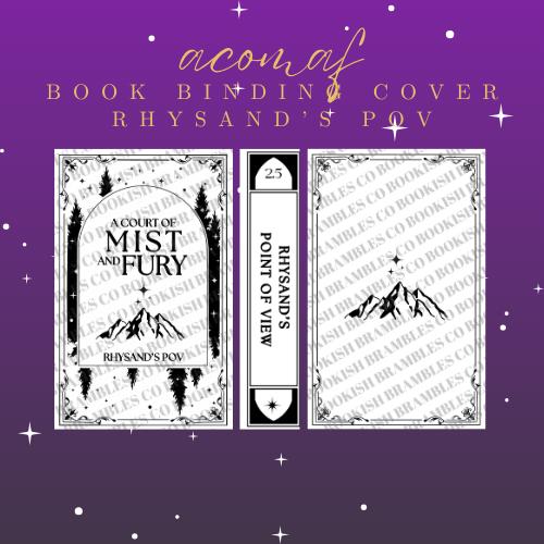 A Court of Mist and Fury: Rhysand's Pov, Book Binding Cover Circuit ...
