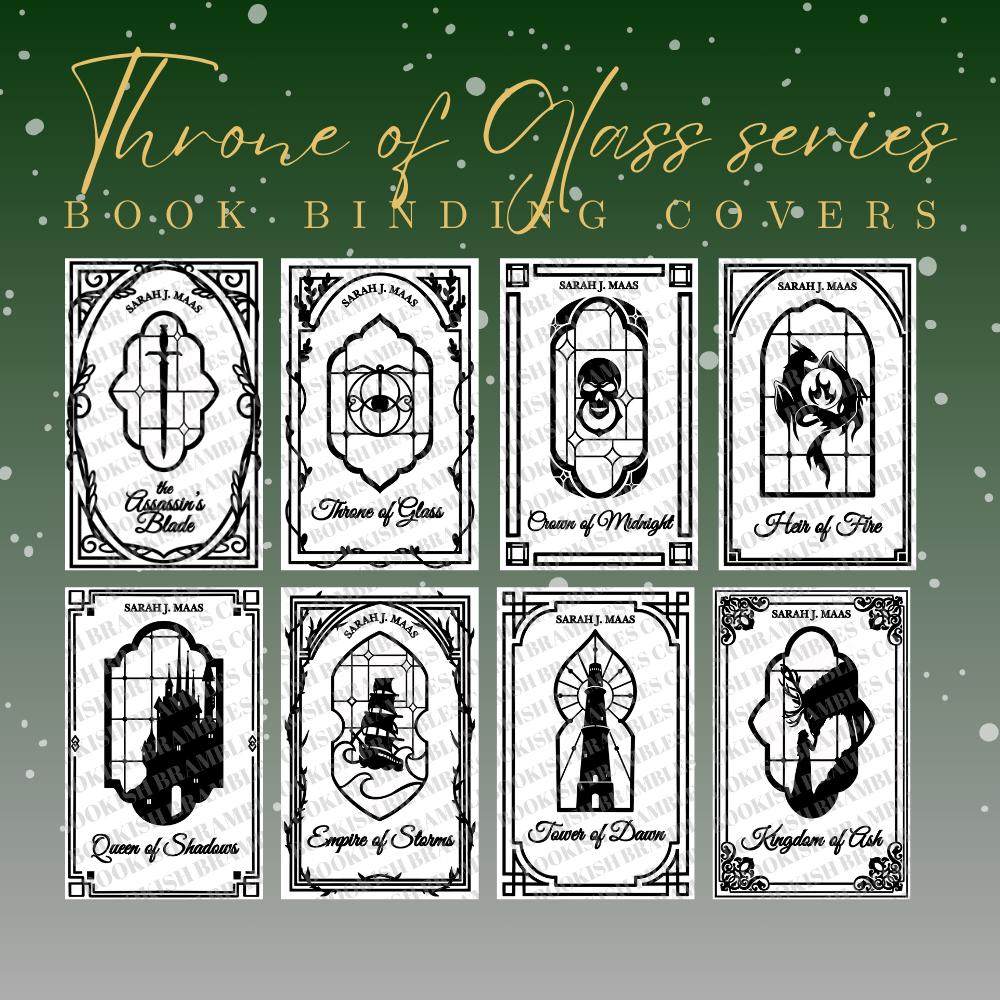 Throne of Glass Book Binding Cover: Full Series SVG (digital File) - Etsy