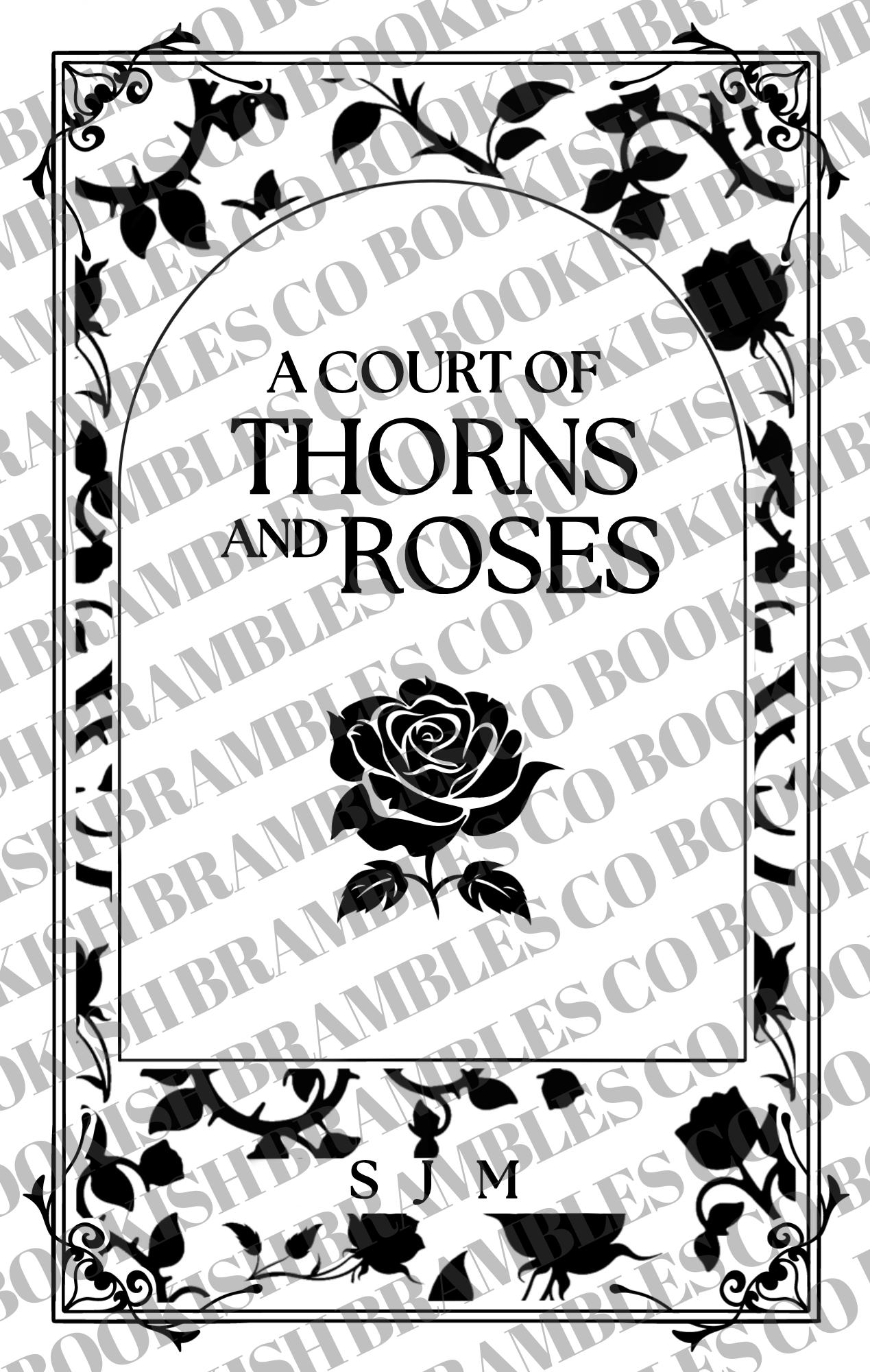 A Court of Thorns and Roses Book Binding Cover SVG File for Vinyl ...