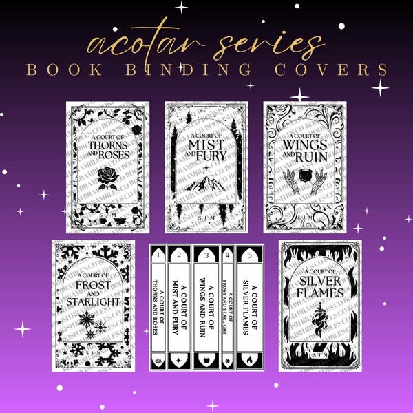 A Court of Thorns and Roses Book Cover Designs Png, ACOTAR, Book ...