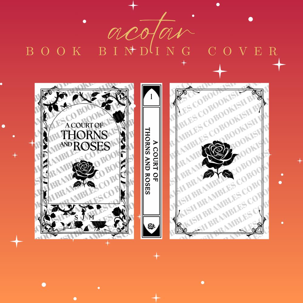 A Court of Thorns and Roses Book Binding Cover SVG File for Vinyl ...